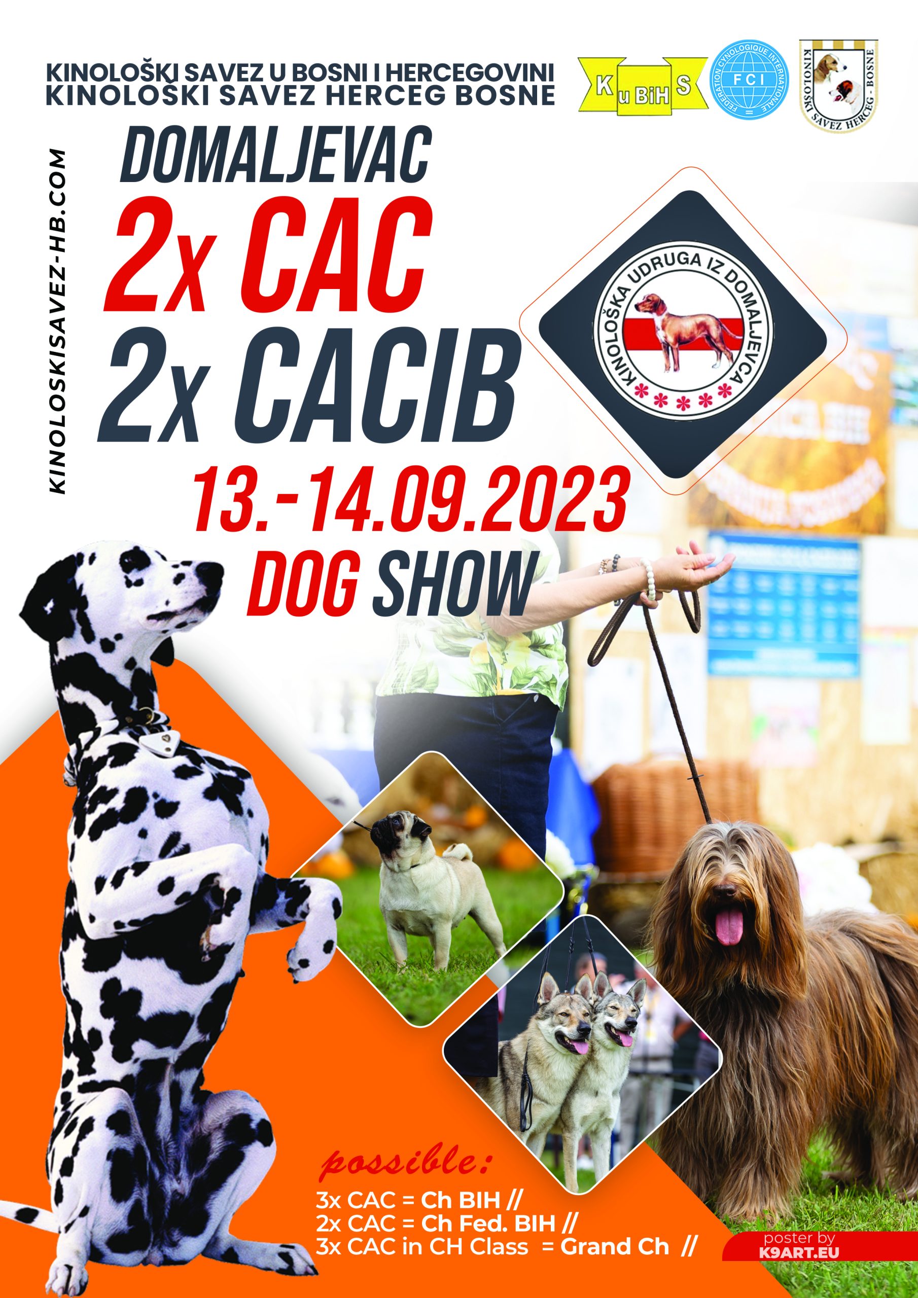 MEĐUNARODNA IZLOŽBA PASA CAC – CACIB BIH 2023 - Općina Domaljevac-Šamac